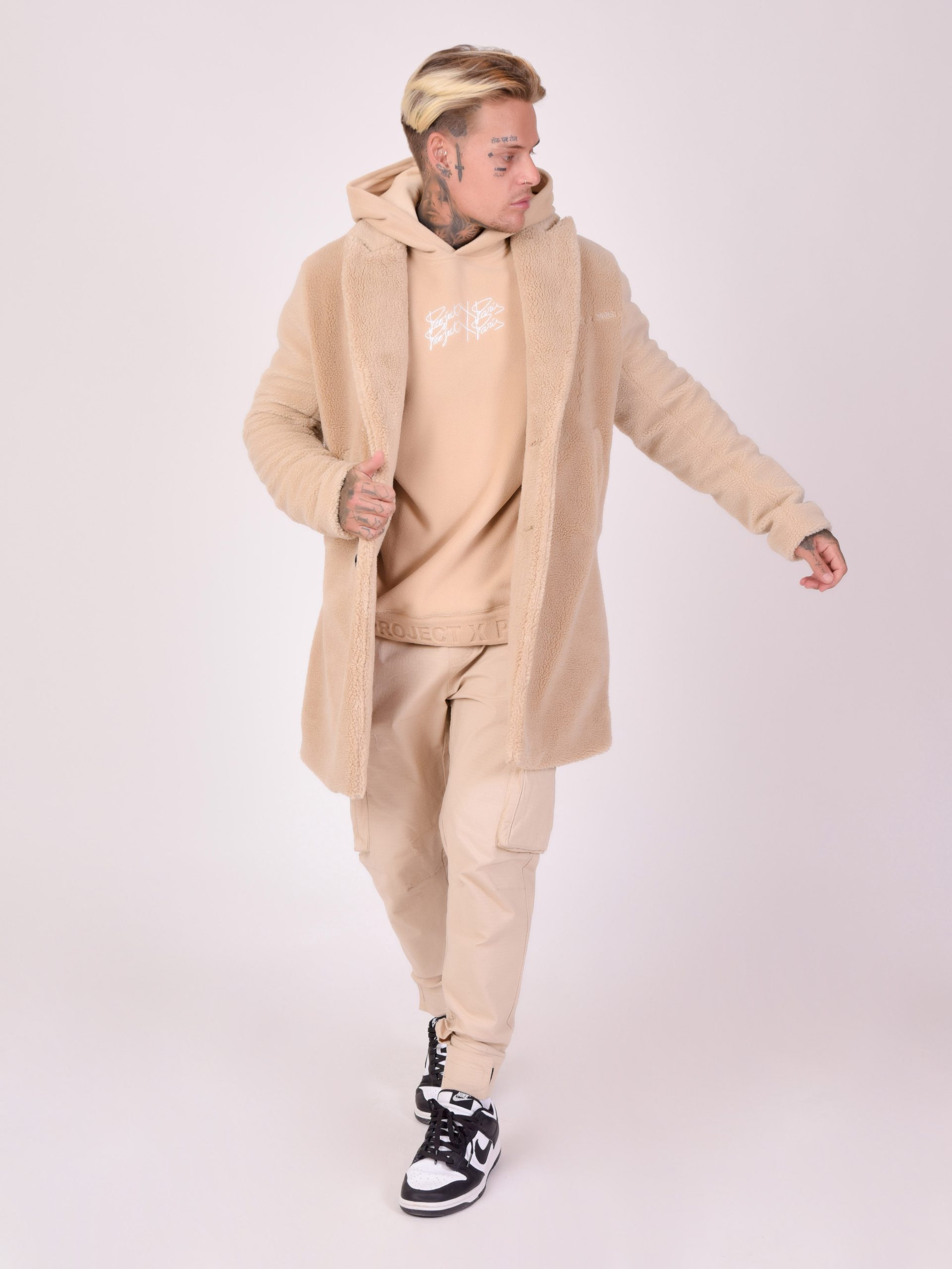 Teddy-style Coat - Beige - PXP
