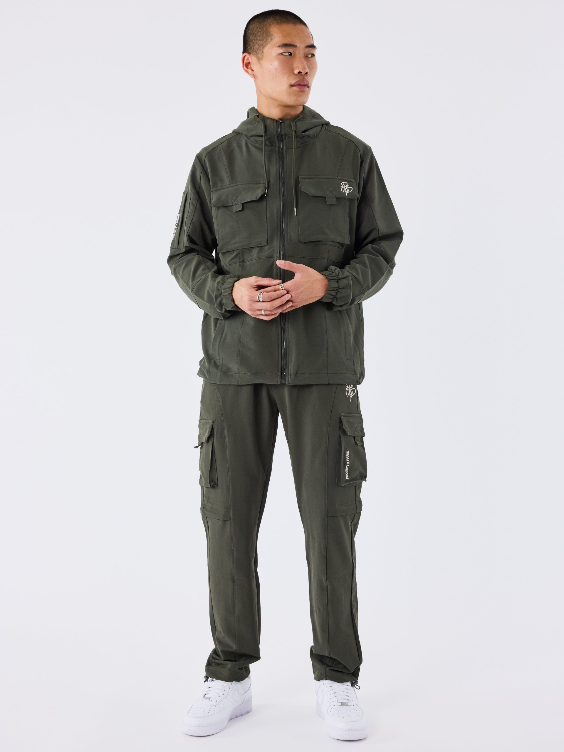 Technical Cargo Pants - Dark Olive - Streetwear
